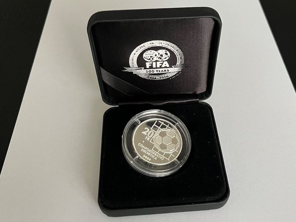 20 Franken 2004 Gedenkmünze 100 Jahre FIFA PP | Kaufen auf Ricardo