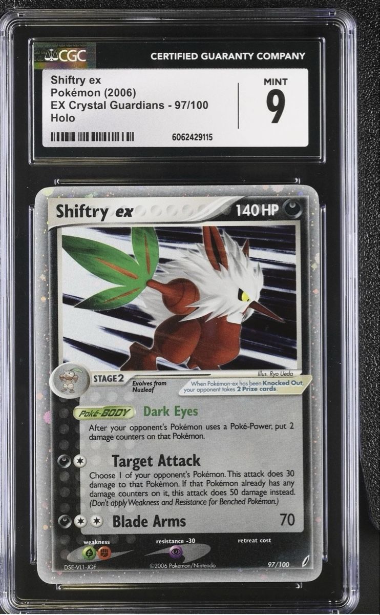 Carte Pokémon Shiftery ex 97/100 CGC 9 Ex Crystal Guardians (D'occasion ...
