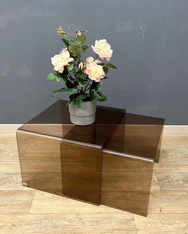 Vintage Plexiglas Design 2 Satz Tisch Braun (Gebraucht) in Reigoldswil ...