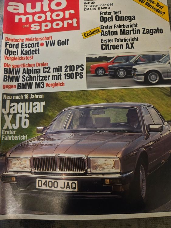 AMS 20/86 Jaguar XJ6 BMW M3 Alpina C2 Omega Aston Martin xx (Gebraucht ...