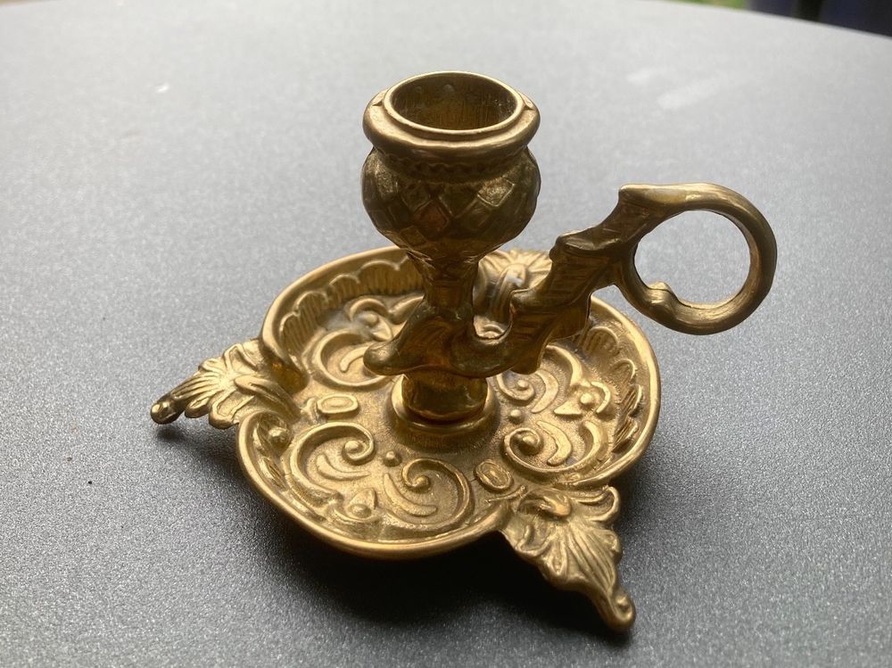 Jugendstil Kerzenhalter Frankreich Bronzeguss um 1900 | Kaufen auf Ricardo