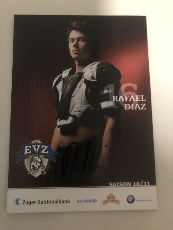 Raphael Diaz EVZ Fribourg Gotteron Autogrammkarte (Gebraucht) in Meierskappel für CHF 1 – mit ...