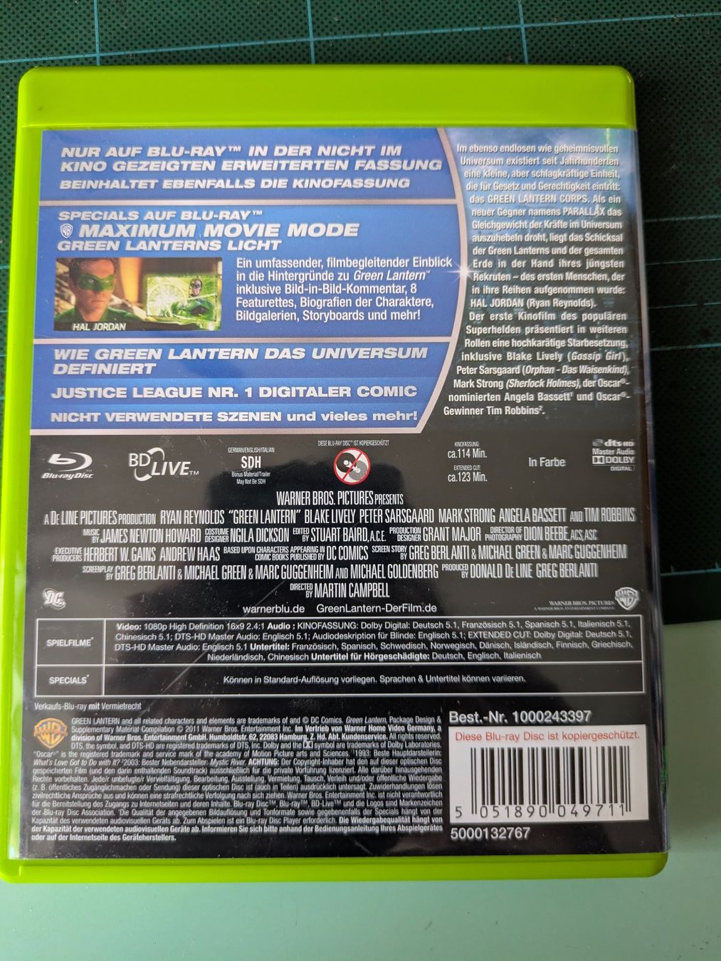 Green Lantern Extended Cut Blu-ray. FSK 12! (Gebraucht) in Urtenen ...