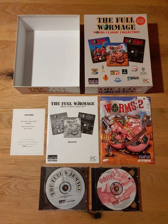 PC Game Worms Classic Collection 1997 Big Box Top Zustand (Gebraucht ...