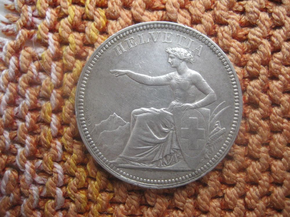 1874 Münze 5 Fr gleichständig | Kaufen auf Ricardo