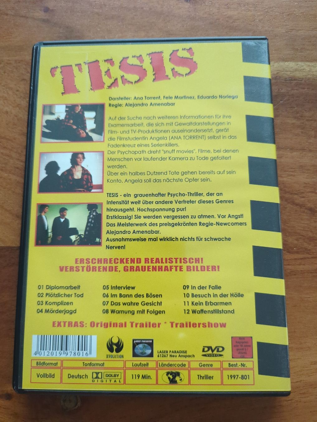 Thriller DVD Thesis - Der Snuff Film - (Gebraucht) in Thun für CHF 10 ...