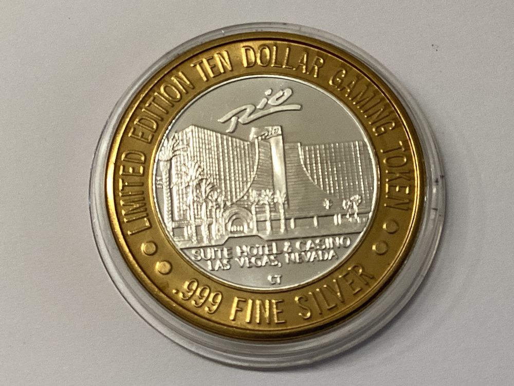 TEN Dollar Gaming Token Rio Suite Hotel & Casino 999/1000 (Neu und ...