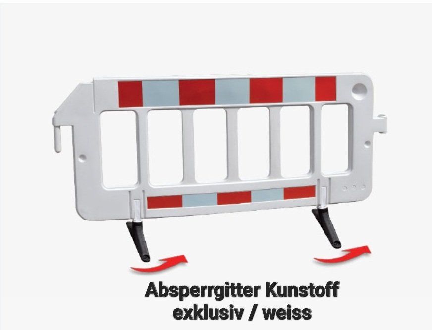 Bauzaun Kunstoff exklusiv/weiss | Acheter sur Ricardo