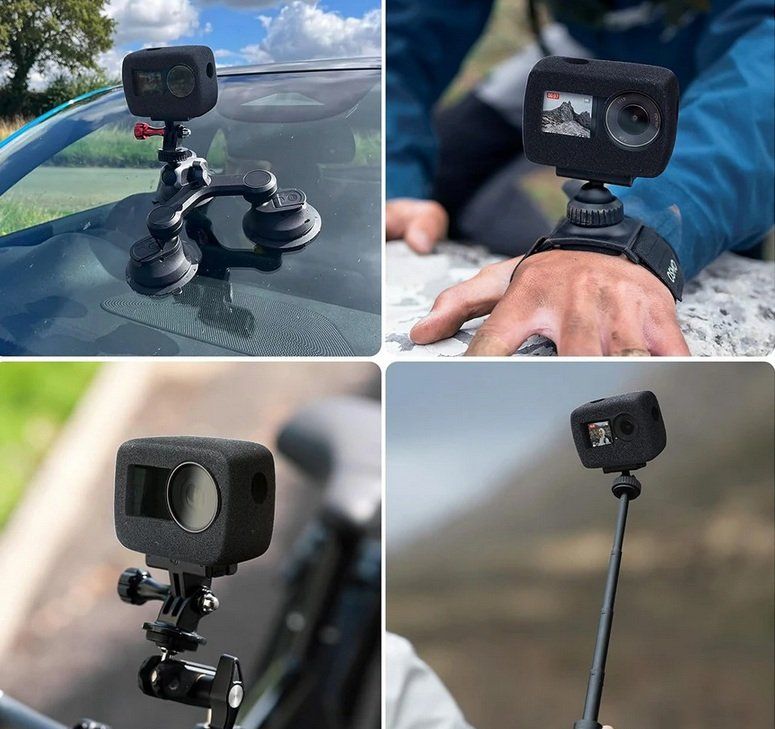 6x Windschutzschaum für DJI Osmo Action 5 4 3 (Neu und originalverpackt ...