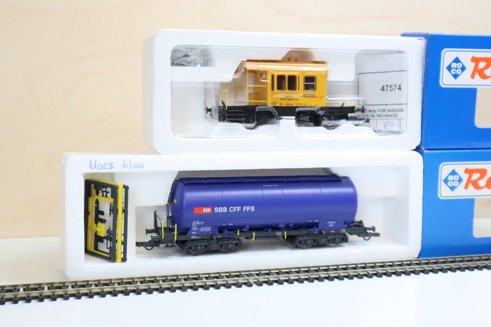 ROCO SBB Tankwagen & Scheuchzer Begleitwagen 47574 / 46658 (Gebraucht ...