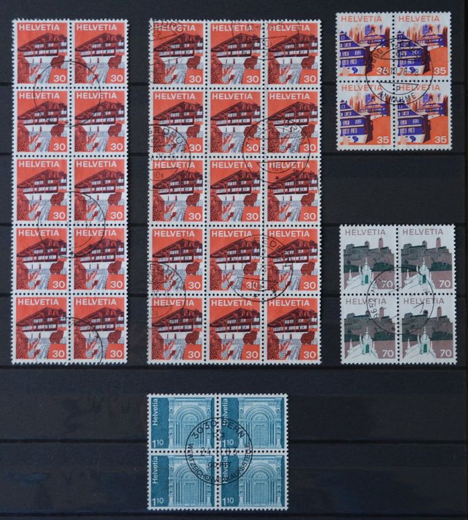 Diverse Viererblocks Landschaftsbilder 1973/75, gestempelt | Kaufen auf Ricardo