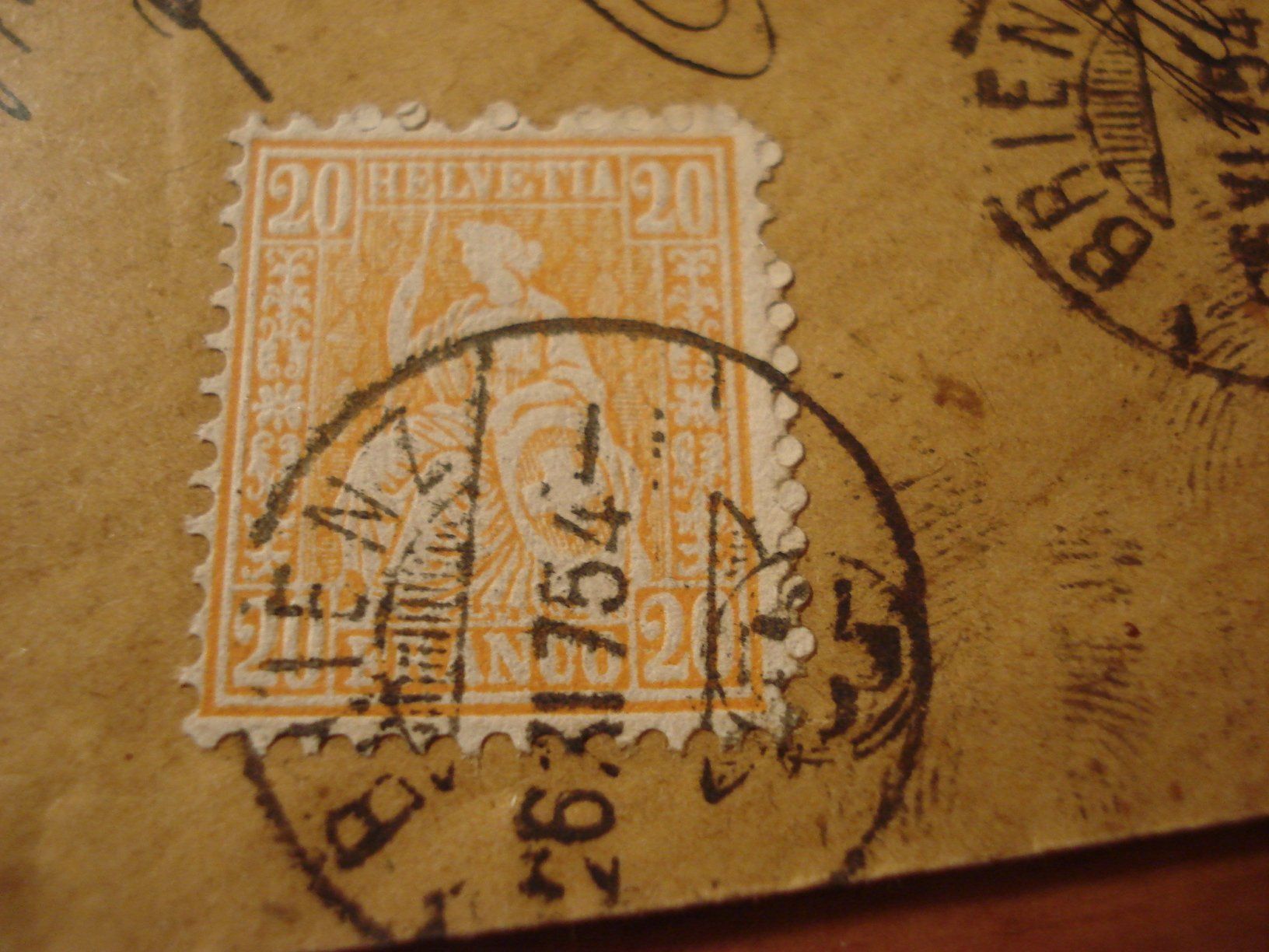 NN-Brief 1875, 20 Rp, sitzende Helvetia, o Brienz, - Emdthal (Gebraucht ...