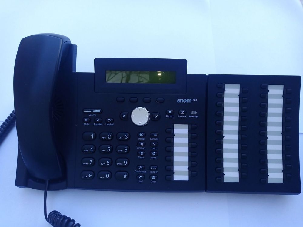 Téléphone VoIP Snom 320 avec extension | Kaufen auf Ricardo