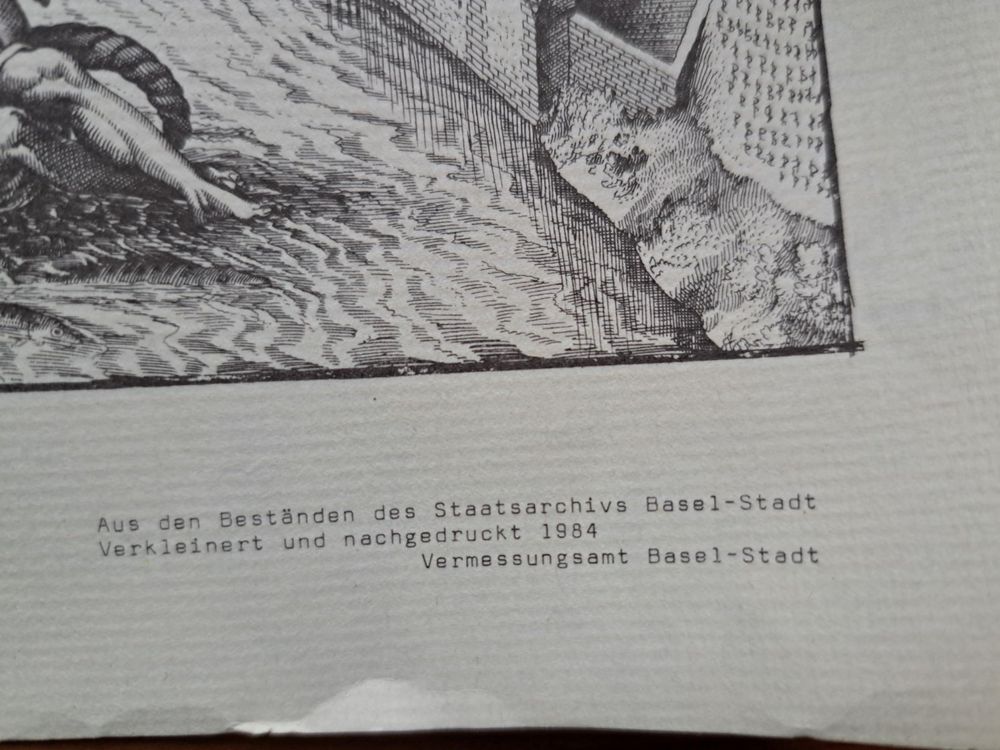Basel, Merian-Plan, Gesamtansicht aus der Vogelperspektive | Kaufen auf ...