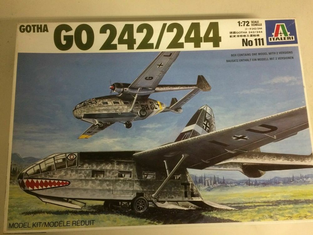 plastic model kit scale 1/ 72 ITALERI No 111 GOTHA GO 242 / (Neu und ...