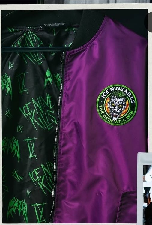 ICE NINE KILLS / INK Joker Bomberjacke Neu Gr.L (Neu (gemäss ...