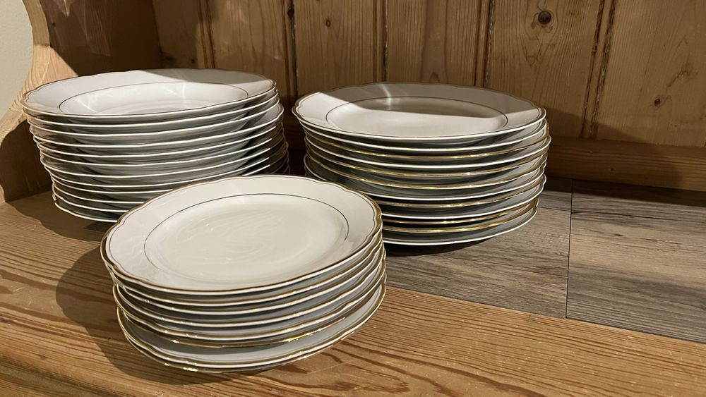 Wunderschne Teller Set Weiss Fotos