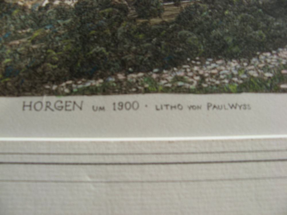 Litho von Paul Wyss Horgen (Gebraucht) in Zürich für CHF 19 – nur Abholung auf Ricardo kaufen