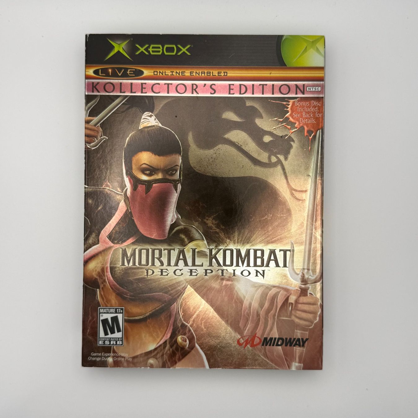 Mortal Kombat Deception Kollectors Edition Xbox NTSC CIB (Neu (gemäss ...