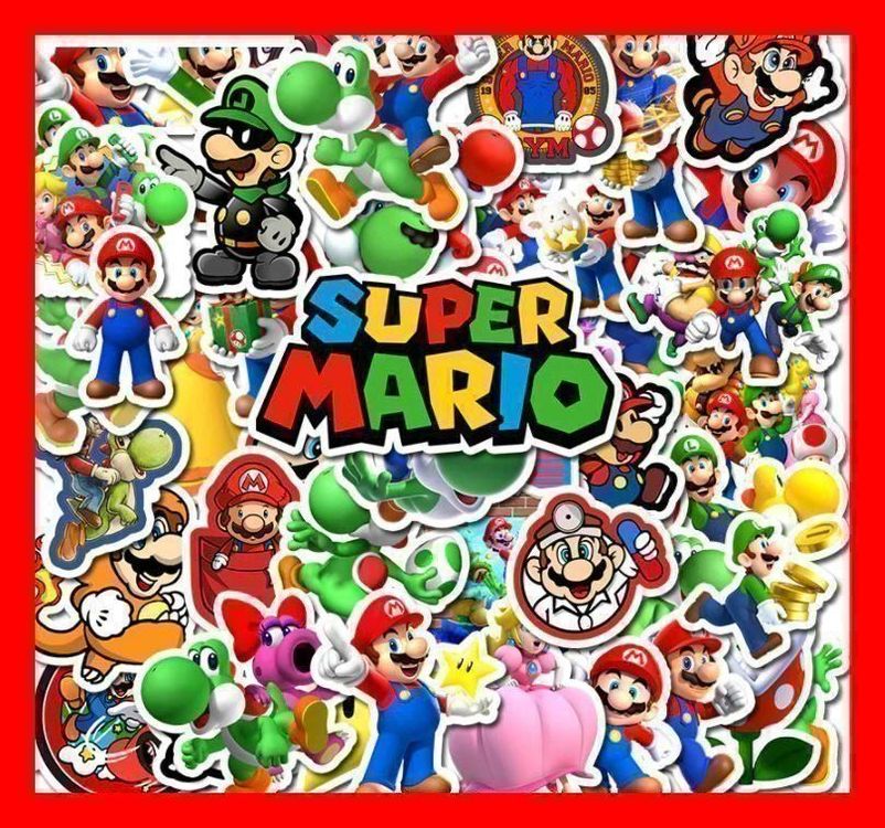 Super Mario Stickerset Stickerbomb NES (Neu und originalverpackt) in ...