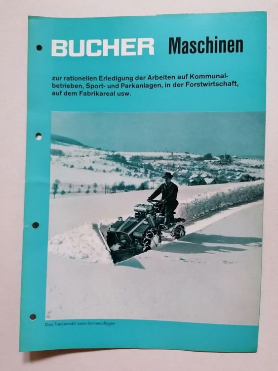 BUCHER Maschinen Prospekt | Kaufen auf Ricardo