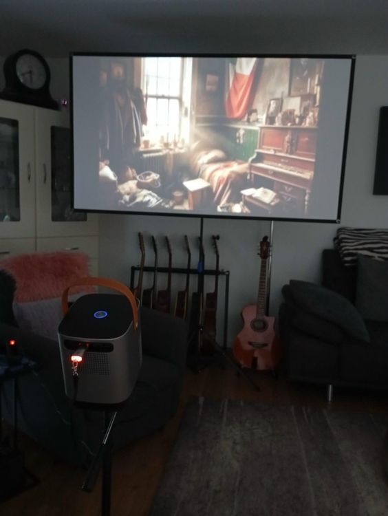 Mini Beamer Full HD 20000 Lumen mit WiFi6 Bluetooth Zoom (Neu und ...