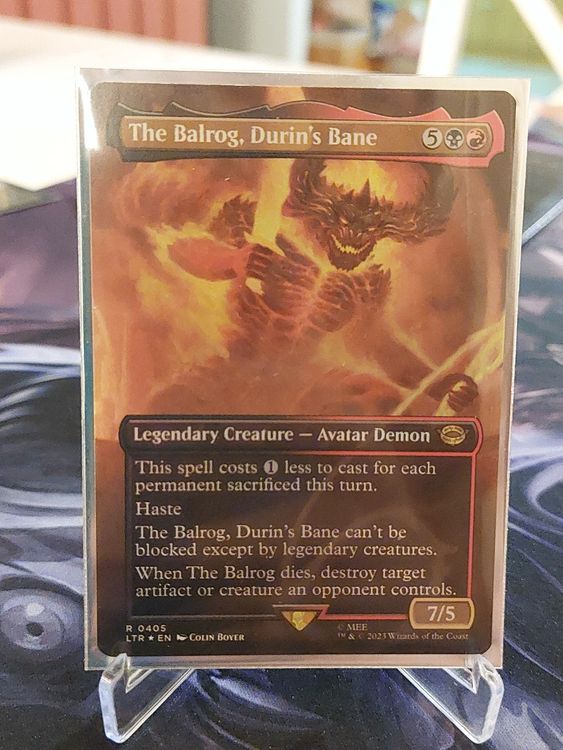 Foil - the Balrog durin's bane - mtg lord of the ring | Kaufen auf Ricardo