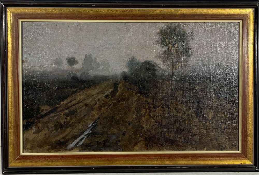 Alte Landschaft Gemälde unleserlich Signiert | Kaufen auf Ricardo