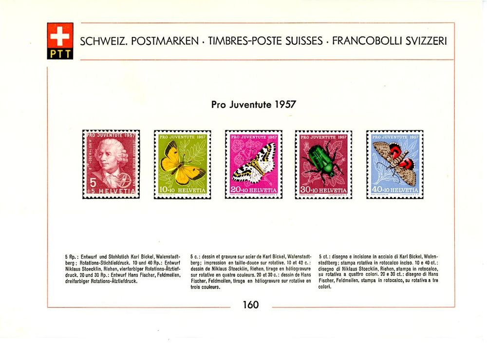 Sammelblatt PTT SBK 160 ungebraucht (Neu (gemäss Beschreibung)) in Davos Dorf für CHF 3 – mit ...