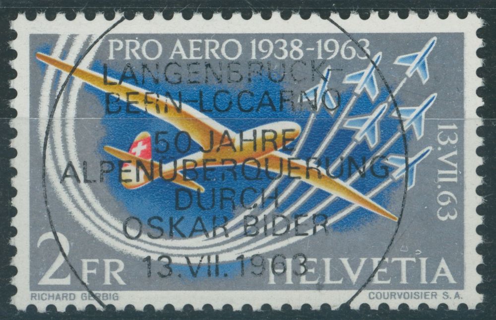 1963 - Flugpost - Pro Aero - Ersttag Voll Stempel ET (Gebraucht) in Schindellegi für CHF 60 ...