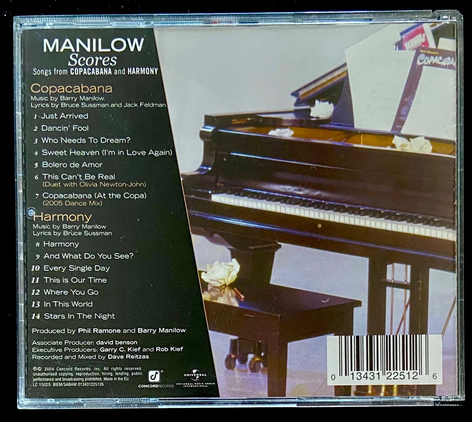 Barry Manilow Scores: Songs from "Copacabana" and "Harmony" (Gebraucht ...