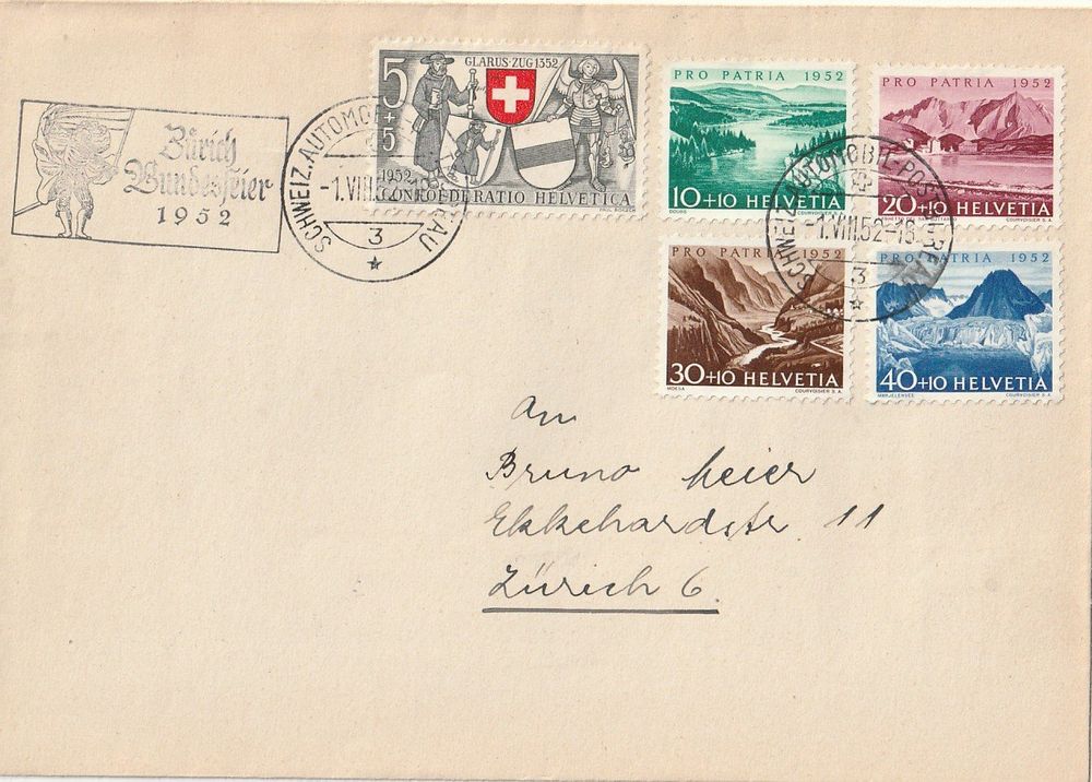 BRIEF PRO PATRIA 1952 | Kaufen auf Ricardo