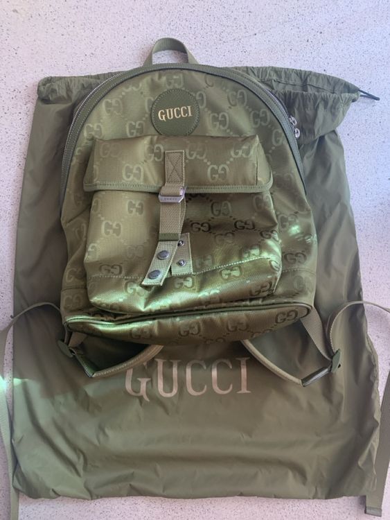 BEAUTIFUL NEW ORIGINAL GUCCI BACKPACK IN MILITARY GREEN | Kaufen auf ...