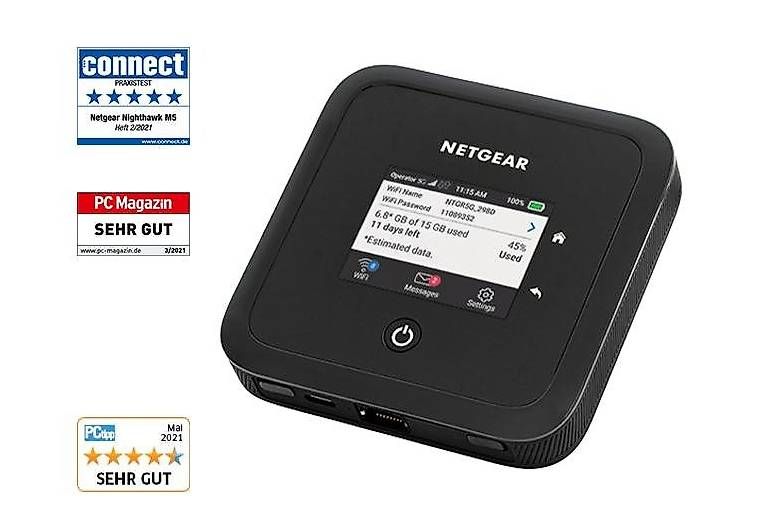 Netgear Nighthawk M5 MR-5200 mobiler 5G Router mit Akku (Neu (gemäss ...