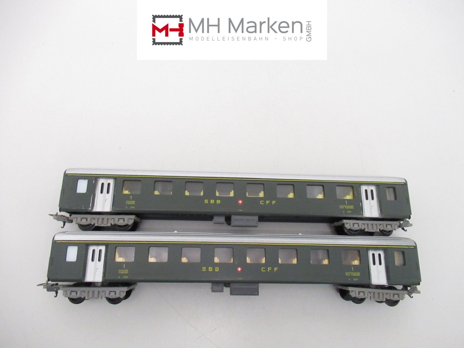 Lima 2x 320308 Personenwagen 1.Klasse der SBB CFF FFS o.OVP (Gebraucht ...