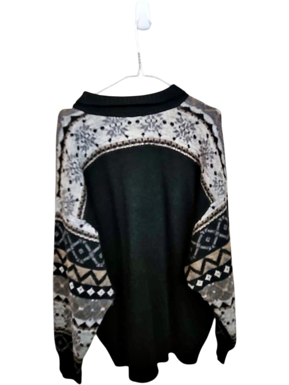 Bogner Aztec Pattern Wool Sweater - Black & Grey (D'occasion) à Zug ...