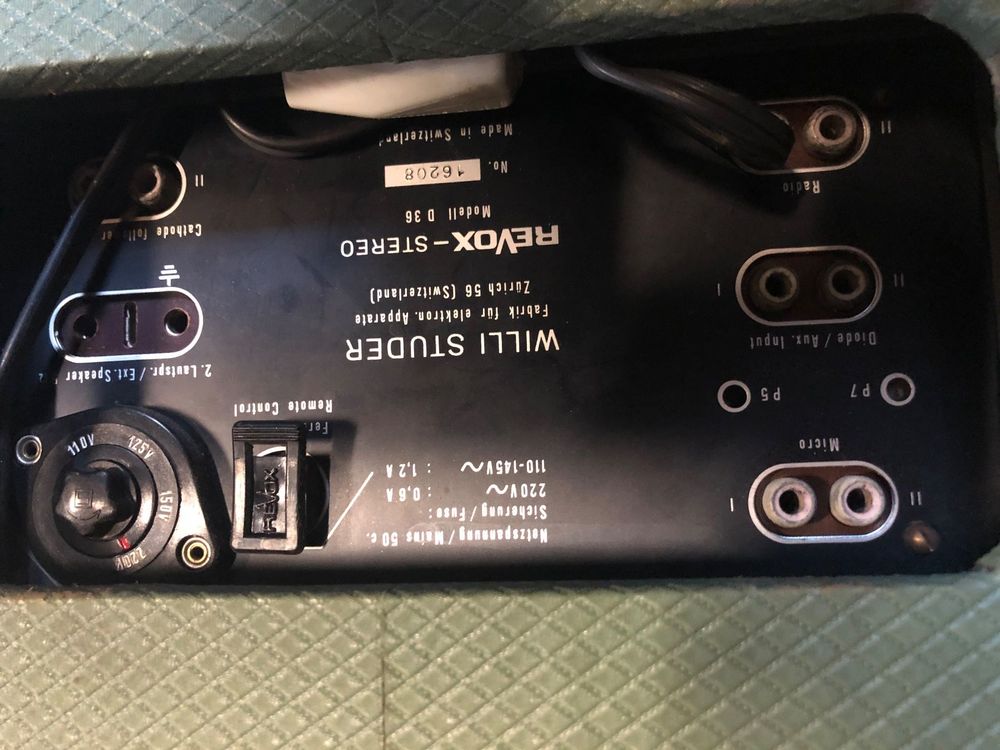 Revox -Stereo Modell D36 Tonbandgerät (Gebraucht) in Zürich für CHF 66 ...