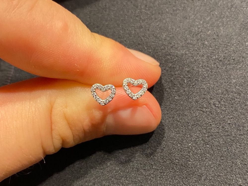 Ohrstecker 925 Silber, mit Zirkonia, Herz (Neu (gemäss Beschreibung)) in Anglikon für CHF 5.95 ...