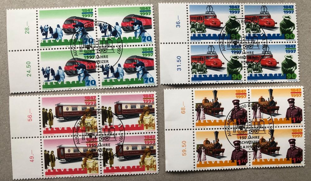 4 er Block Nr.909/910/911/912 mit VollStempel Bern | Kaufen auf Ricardo