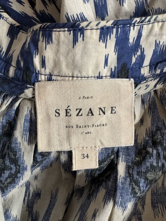 Robe Sézane imprimé bohème, taille 34 (large), coton (Neu (gemäss ...