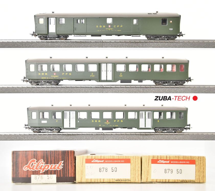 Liliput 3x Leichtstahlwagen der SBB, H0 GS mit OVP (Gebraucht) in St. Gallen für CHF 41 – mit ...