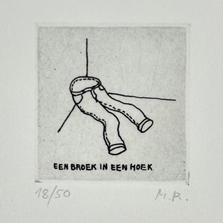 Markus Raetz (1941-2020) grosse Radierung Handsigniert (Gebraucht) in ...