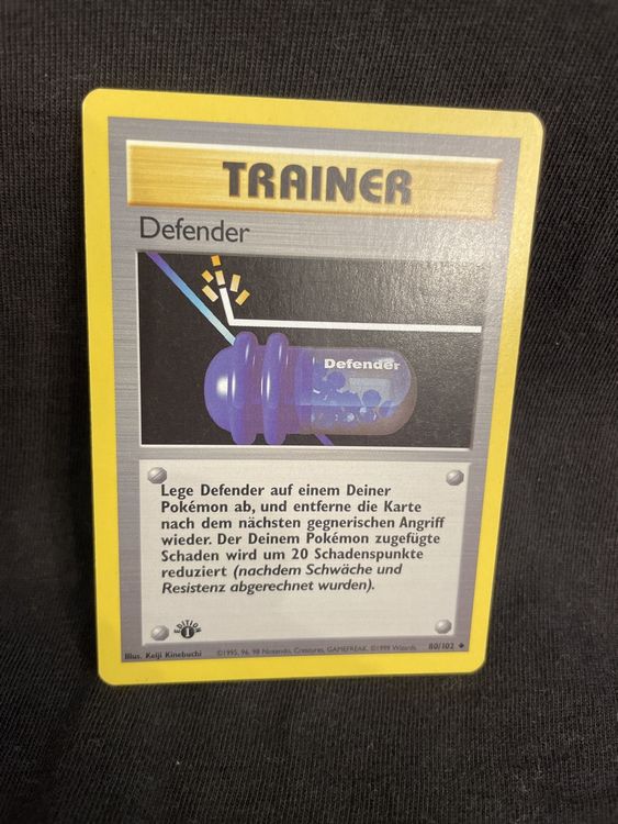 Defender 80/102 1. Edition Pokemon Trainer Base (Gebraucht) in ...