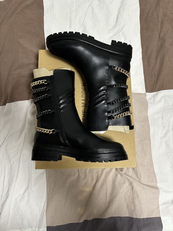Steve Madden Leder Stiefel, Gr. 38, mit Kette, Herbst (Neu und originalverpackt) in Ibach für ...