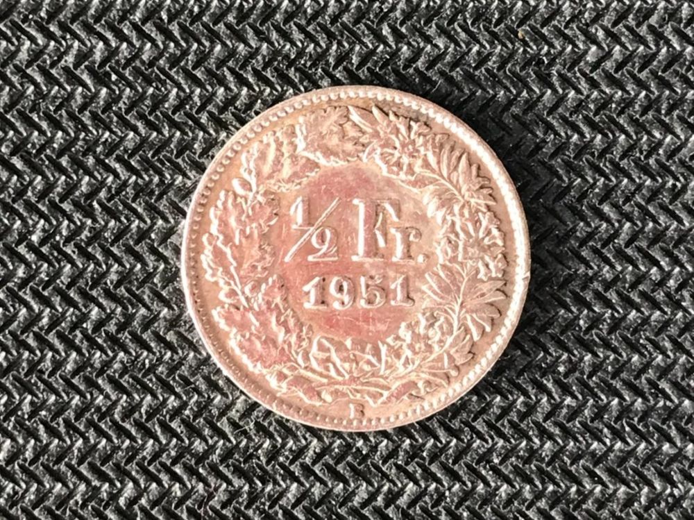 Silbermünze 50 Rappen 1951 | Kaufen auf Ricardo