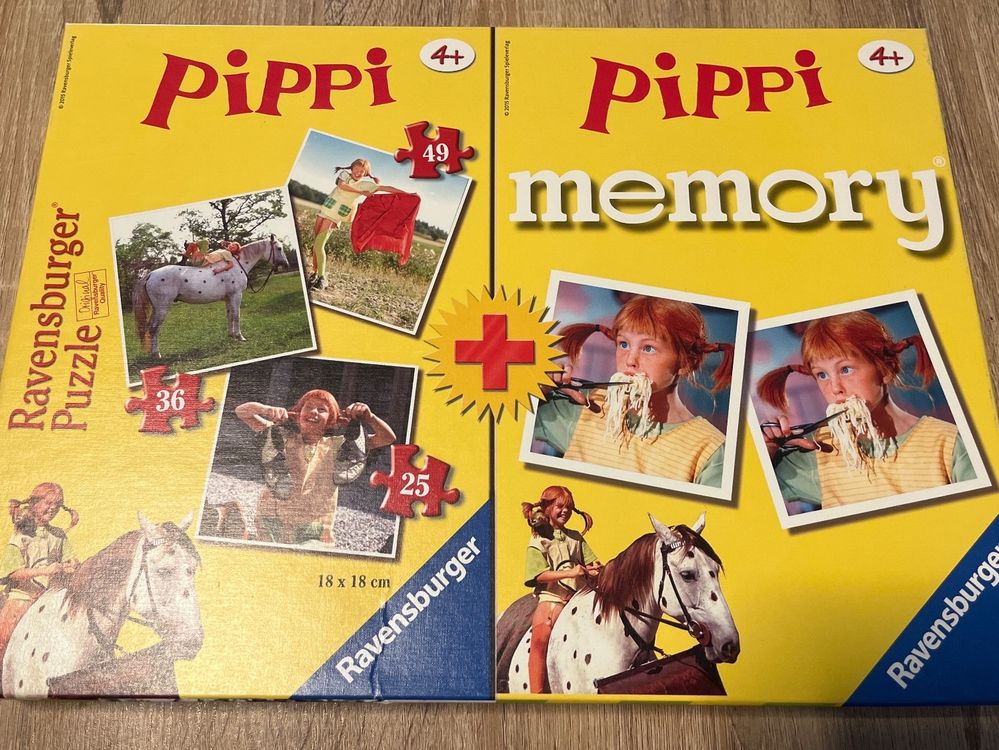 Ravensburger pippi Langstrumpf 3 Puzzle+Memory (Gebraucht) in ...