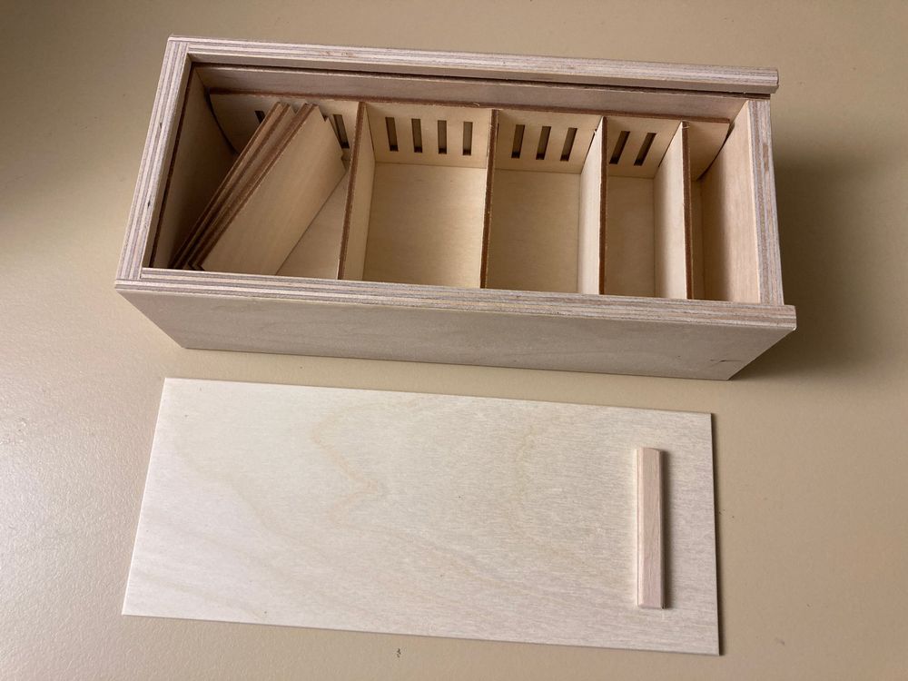 Schöne Holzbox/Karteibox für Karten im Format DIN A8 *neu* | Kaufen auf ...