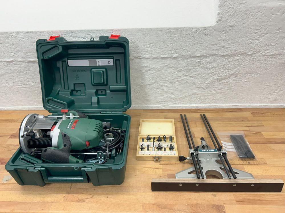 Oberfräse Bosch POF 1400 ACE & Makita Parallelanschlag | Kaufen auf Ricardo