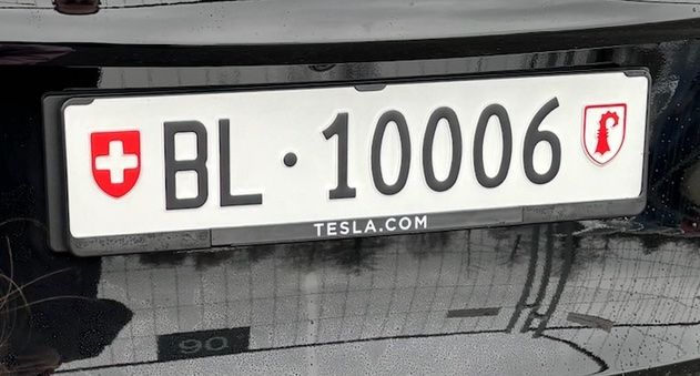 BL 10006 Kontrollschild Nummerschild Baselland (Gebraucht) in Diegten für CHF 1999 – mit ...
