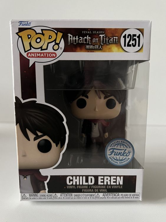Funko POP! Animation L’Attaque des Titans Child Eren Limited (Neu und ...
